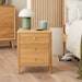 Wright Oak 3 Drawer Bedside Table - Etsy UK