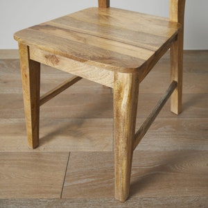 Solid Mango Wood Dining Chair - Etsy UK