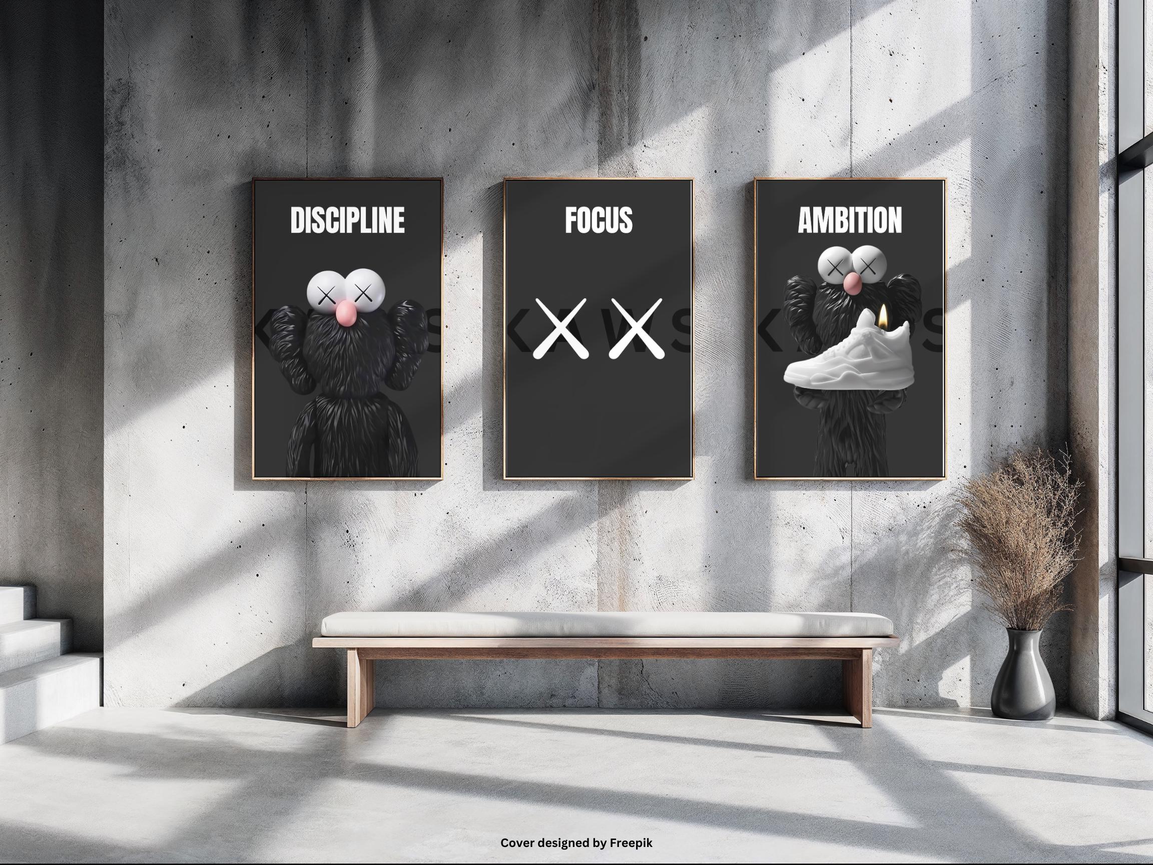 Minimalist Hypebeast Posters: Set of 3, DIGITAL DOWNLOAD, Figure Toys ...