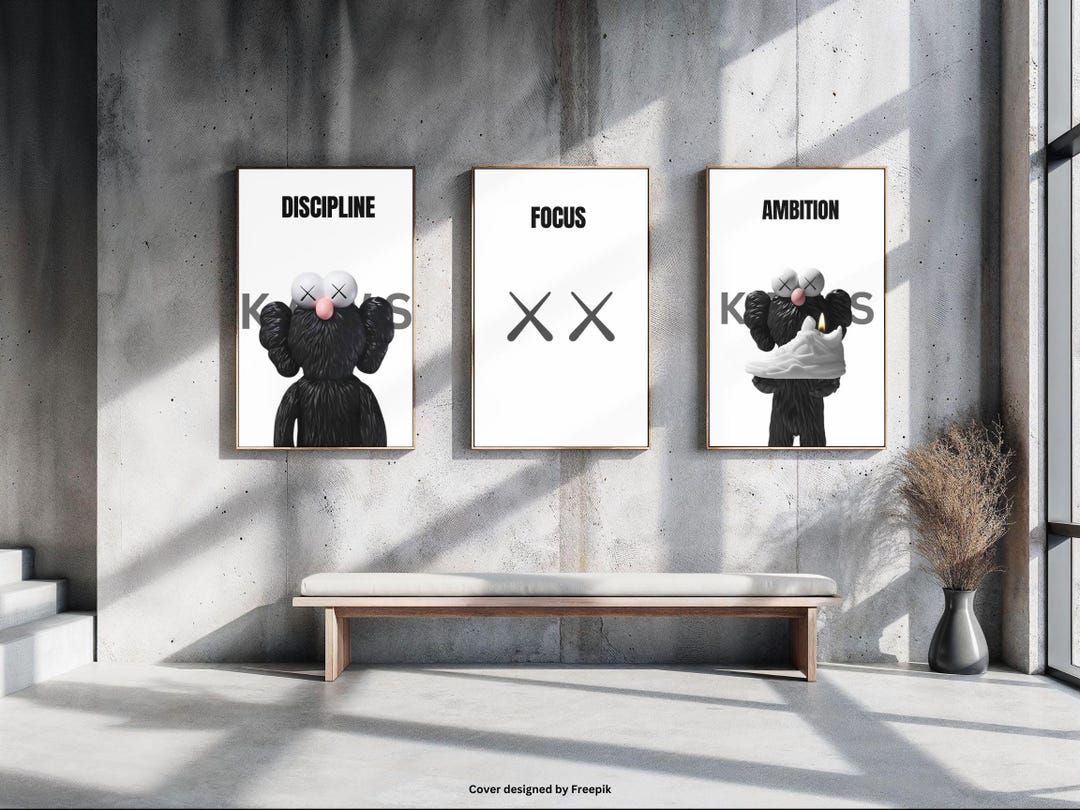 Minimalist Hypebeast Posters: Set of 3, DIGITAL DOWNLOAD, Figure Toys ...