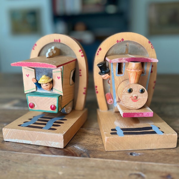 Train Bookends - Etsy