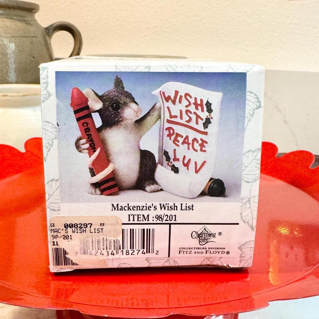 1998 Special Edition Charming Tails by Fitz and Floyd Mackenzie's Wish ...