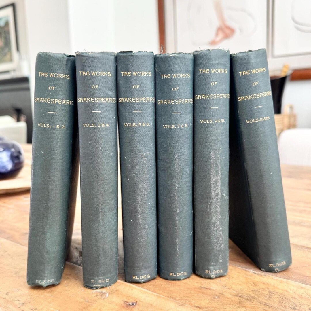 Antique Shakespeare Book Set: 1887 John B. Alden, 12 Volumes in 6 - Etsy