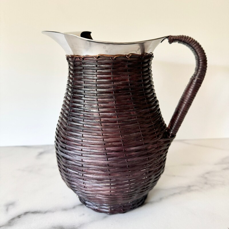 Wicker Pitcher - Etsy
