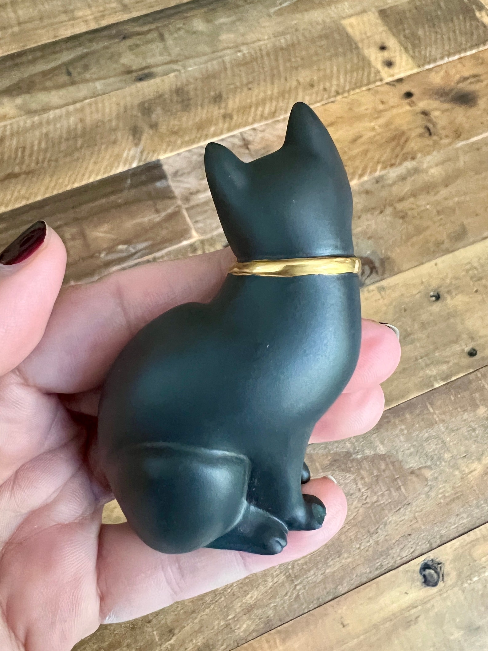 1988 Franklin Mint Black Basalt Curio Cabinet Cat. Vintage - Etsy