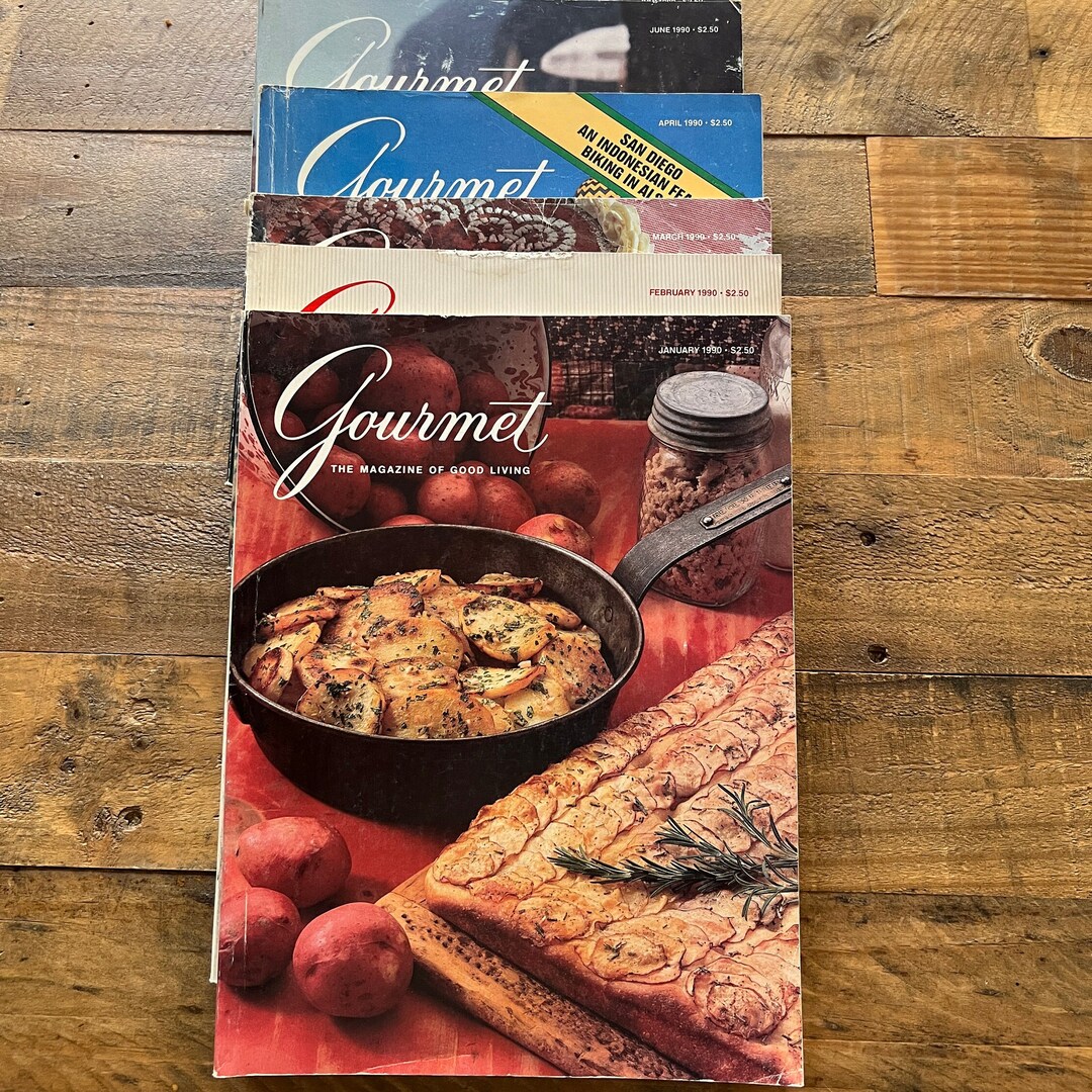 1990s Gourmet Magazines. Lot of 9. Vintage Cooking Magazines - Etsy