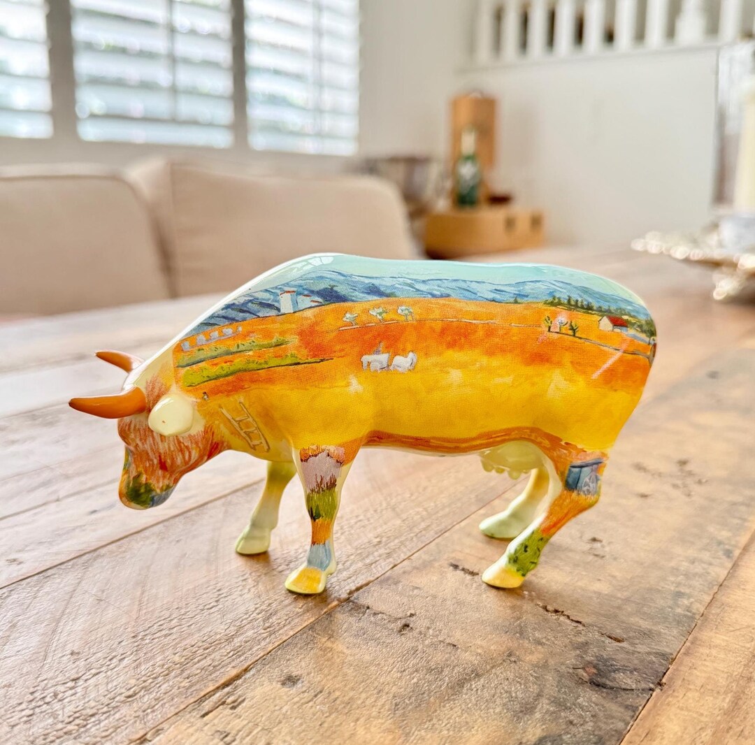 2000 Cow Parade Porcelain Figurine Countryside Landscape. Cowparade ...