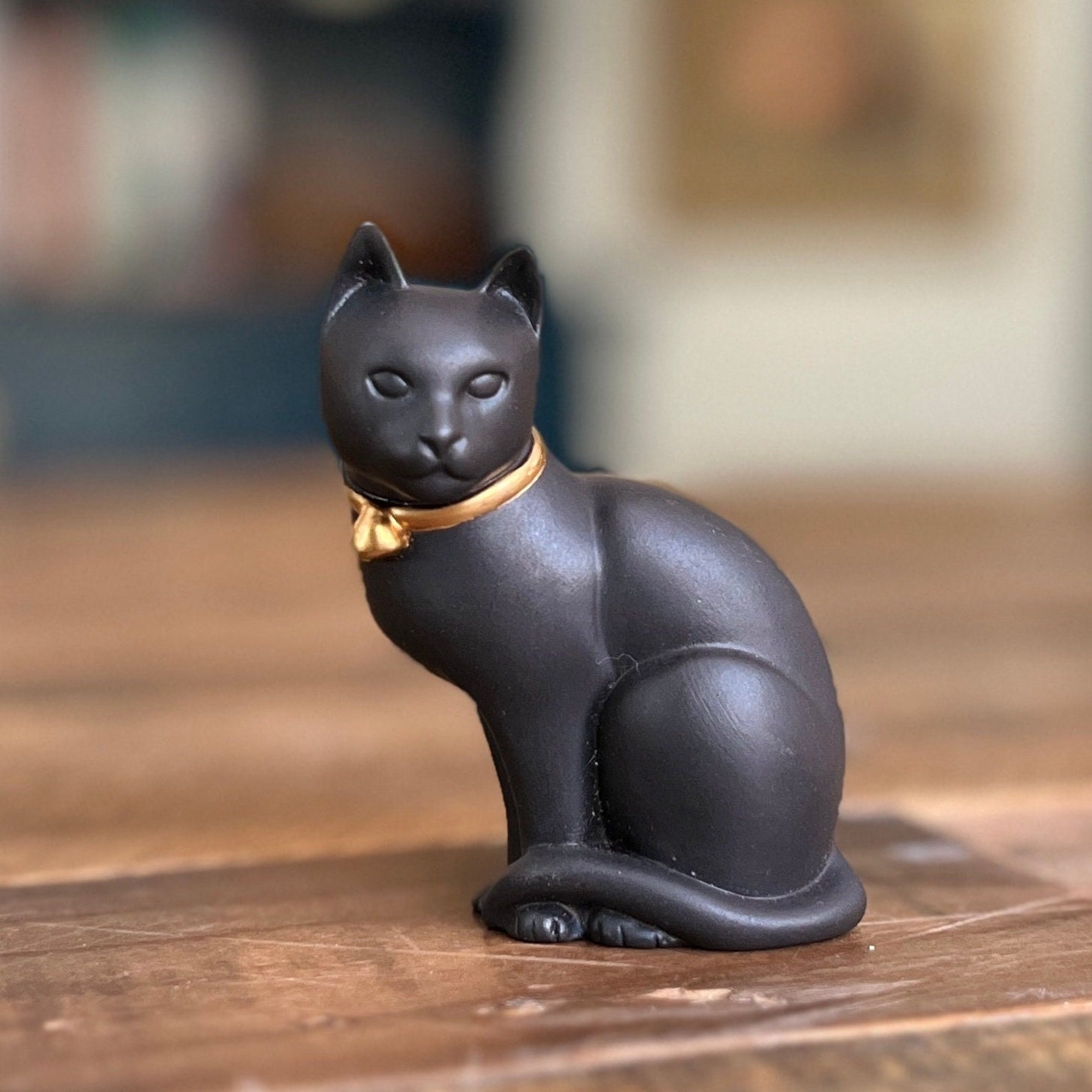 1988 Franklin Mint Black Basalt Curio Cabinet Cat. Vintage Collectible ...