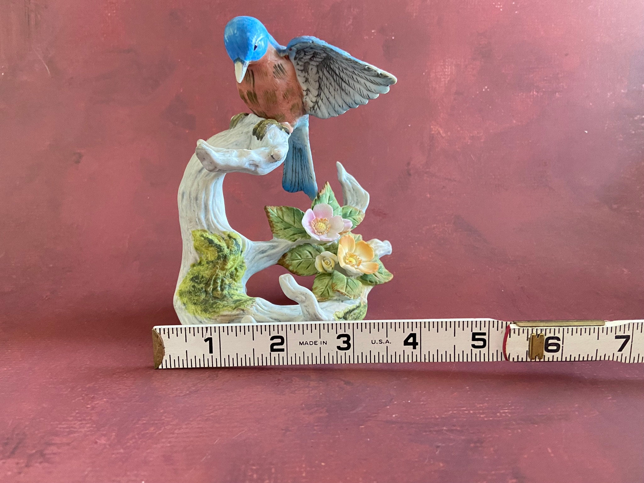 Vintage Lefton Porcelain Blue Bird With Babies Figurine KW133 - Etsy