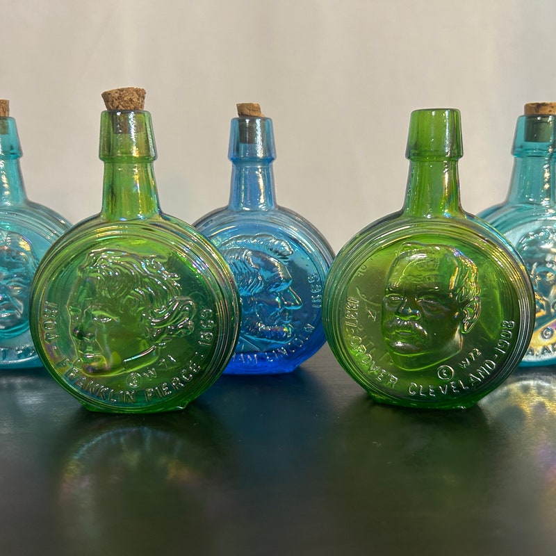 Colored Glass Bottles - Etsy