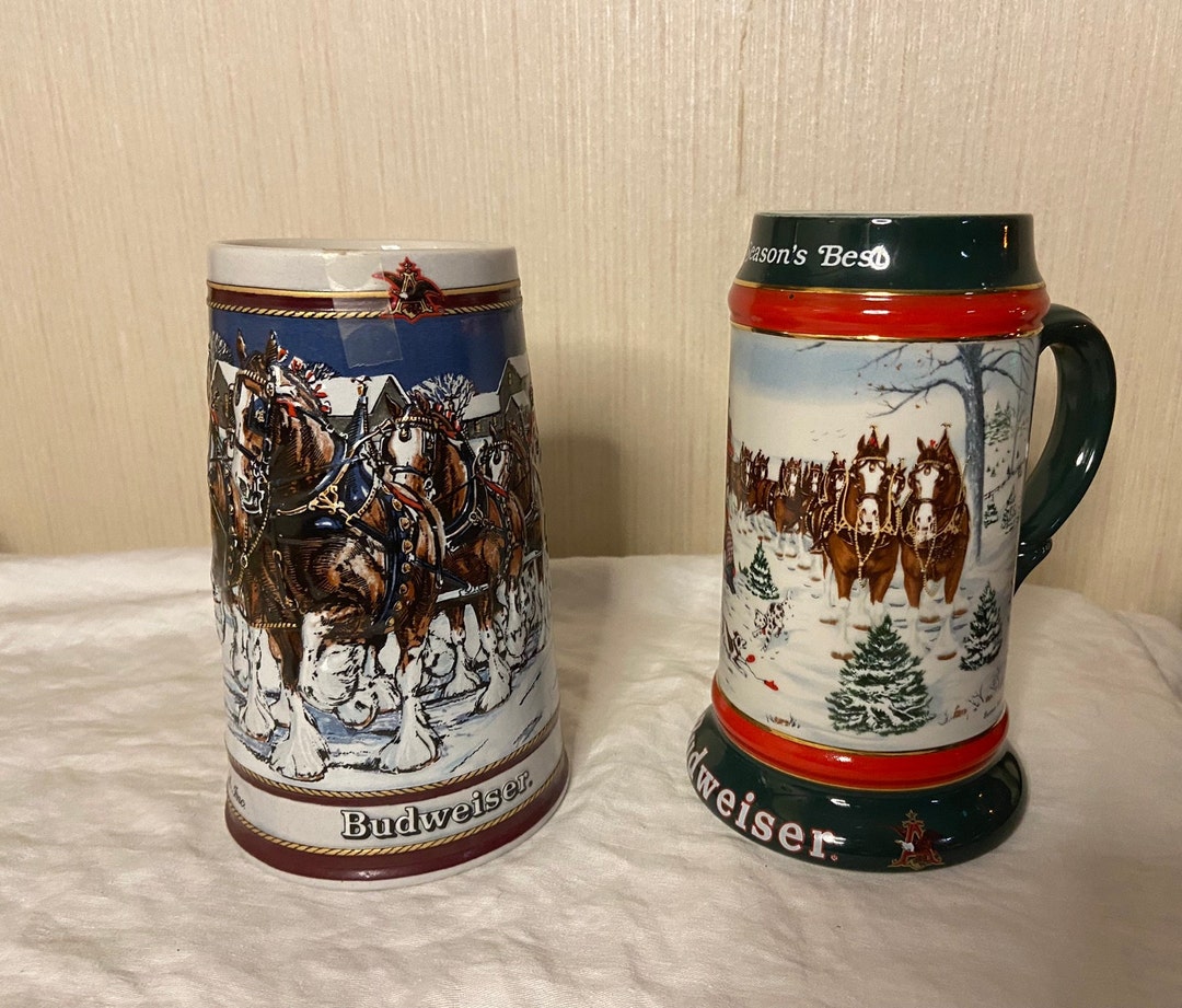 Budweiser Collector's Series Winter Christmas Steins Sold Individually ...