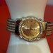 Vintage Gold-tone and Rhinestone Cuff Watch - Etsy