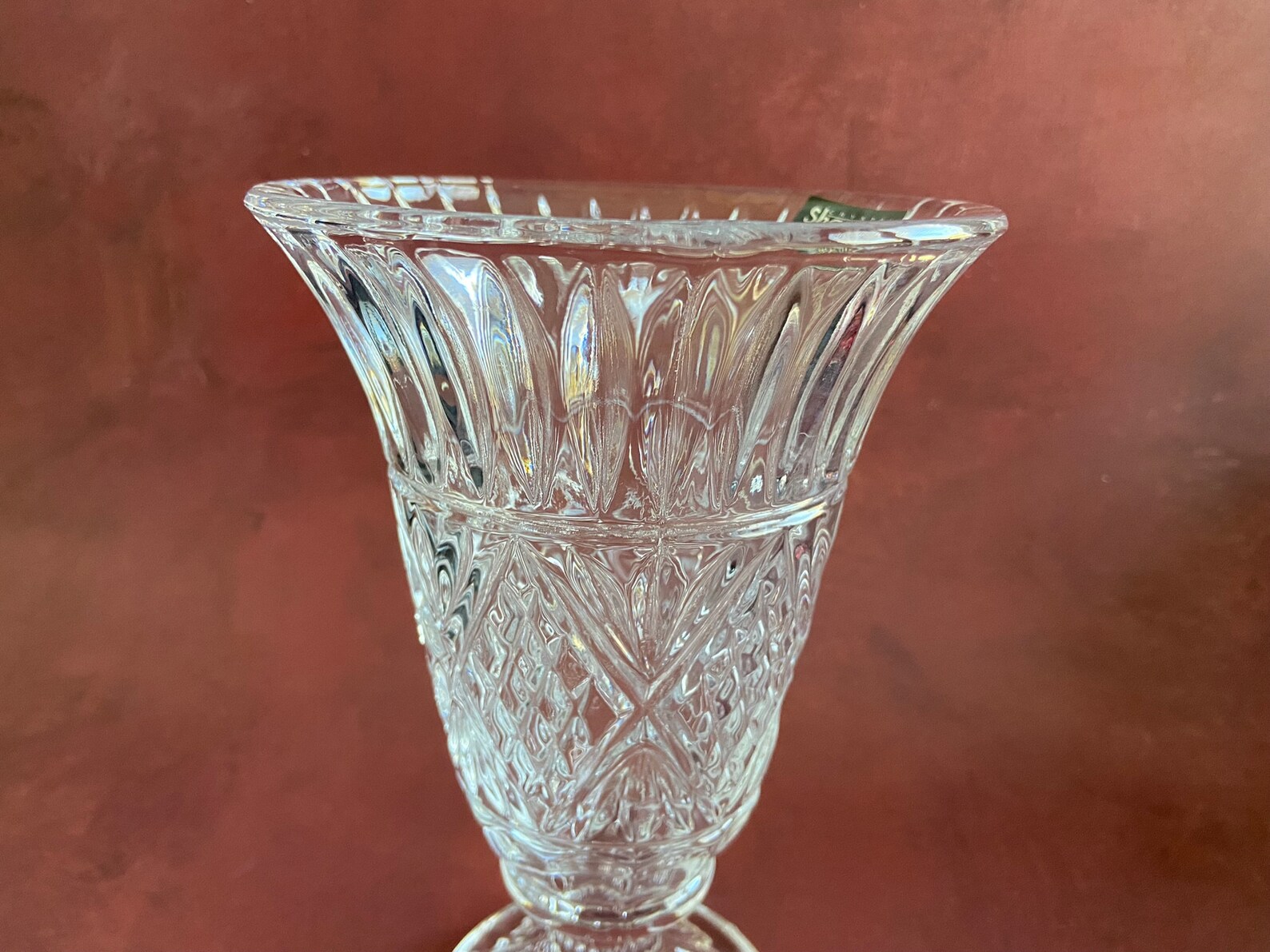 Vintage Shannon Crystal Vase Made in Ireland - Etsy