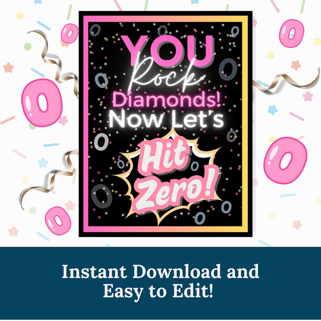 Editable Cheer Tags - You Rock Hit Zero Cheerleading Gift Tags ...