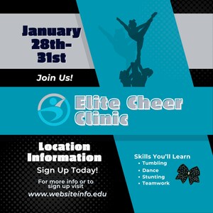 Cheer Team Instagram Templates Editable Cheer Social Media Template ...