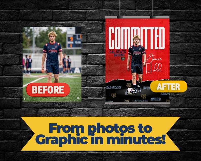 Sports Canva Templates Mega Bundle, Team Social Media Graphics, Senior ...