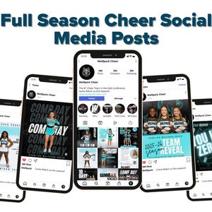 Cheer Social Media Templates | 28 Posts for All Star, School & Youth ...