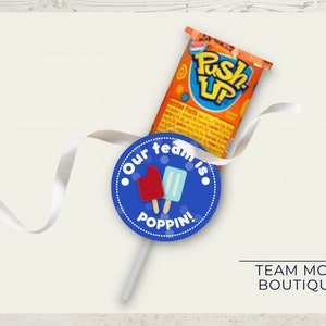 Cheer Printables | Team Gift Ideas | Our Team is Poppin | Popsicle Gift ...