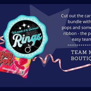 Cheer Team Summit Ring Pop Gift Tag Printable (digital Download) - Etsy