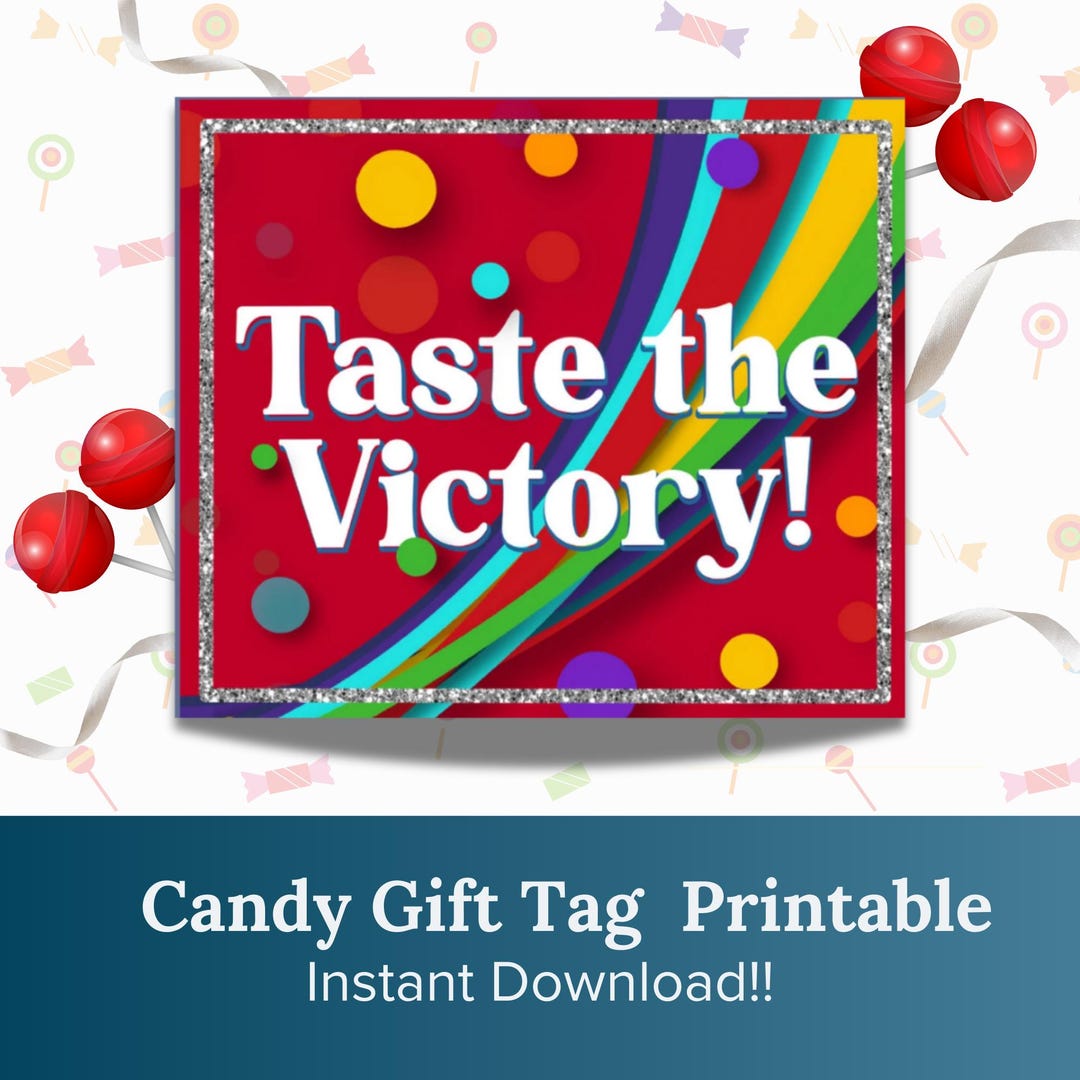 Team Printables | Team Gift Ideas | Taste the Victory | Candy Team Gift ...