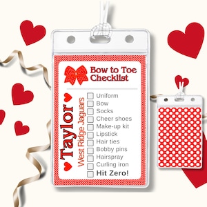 Cheer Team Checklist: Customizable Bow to Toe List (digital Download ...