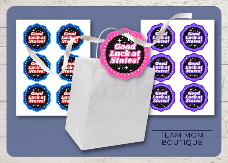 Editable Good Luck Competition Tags: Canva Template (digital Download ...