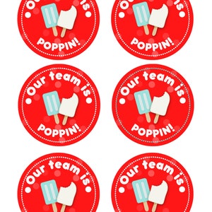 Cheer Printables | Team Gift Ideas | Our Team is Poppin | Popsicle Gift ...