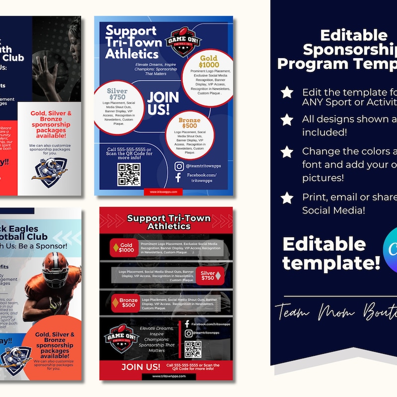 Sports Program Ad - Etsy