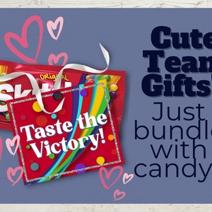 Team Printables | Team Gift Ideas | Taste the Victory | Candy Team Gift ...