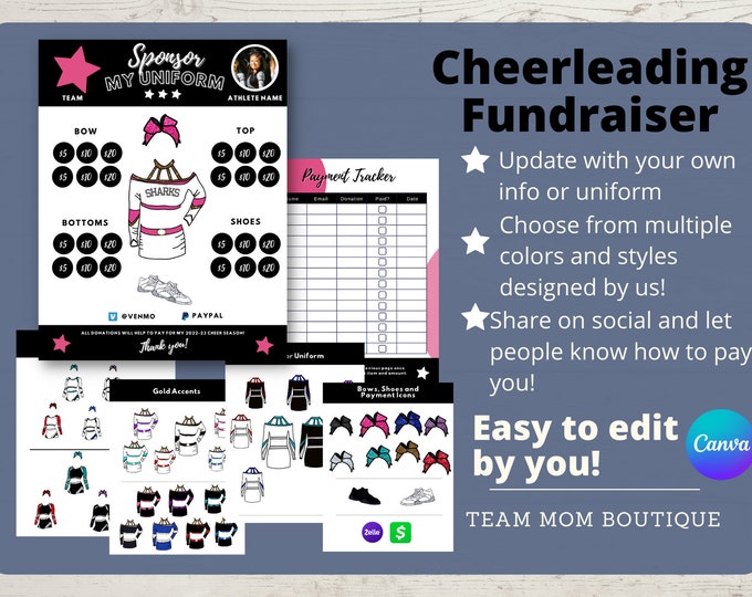 Sponsor My Cheer Season Fundraiser - Etsy