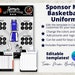 Basketball Fundraiser | Sponsor My Uniform | Basketball Team Ideas - Etsy