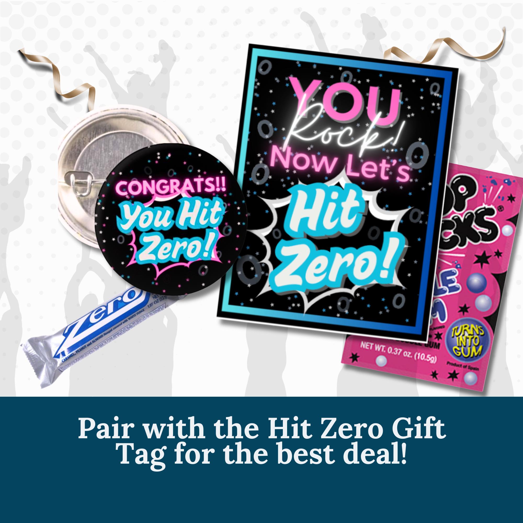 Editable Hit Zero Cheer Pin Template: Design (instant Download) - Etsy