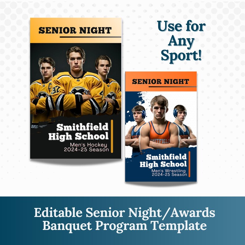 Editable Senior Night Program: Template (digital Download) - Etsy