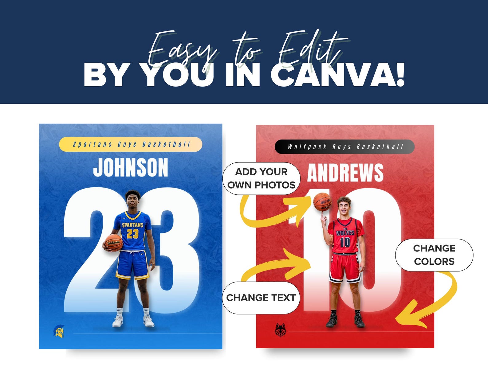 Basketball Templates Bundle | 78 Social Media Templates for Teams ...
