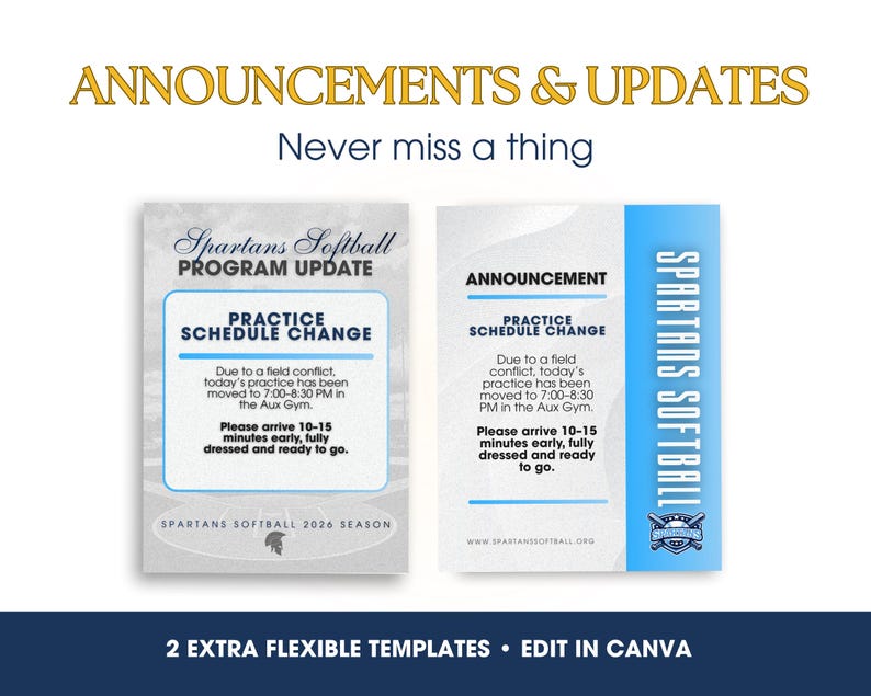 Softball Social Media Templates | Canva, Game Day, Player Spotlight ...