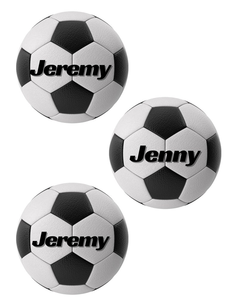 Soccer Name Tags Soccer Printables Soccer Team Ideas - Etsy
