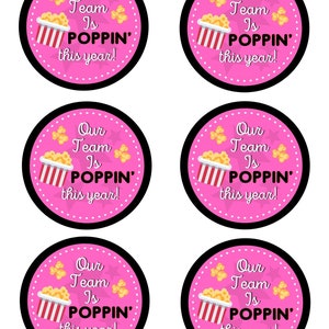 Cheer Printables Team Gift Ideas Our Team is Popping - Etsy