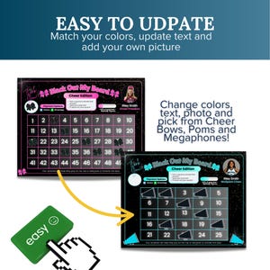 Black Out My Board | Cheer Fundraiser Template | Editable Canva ...