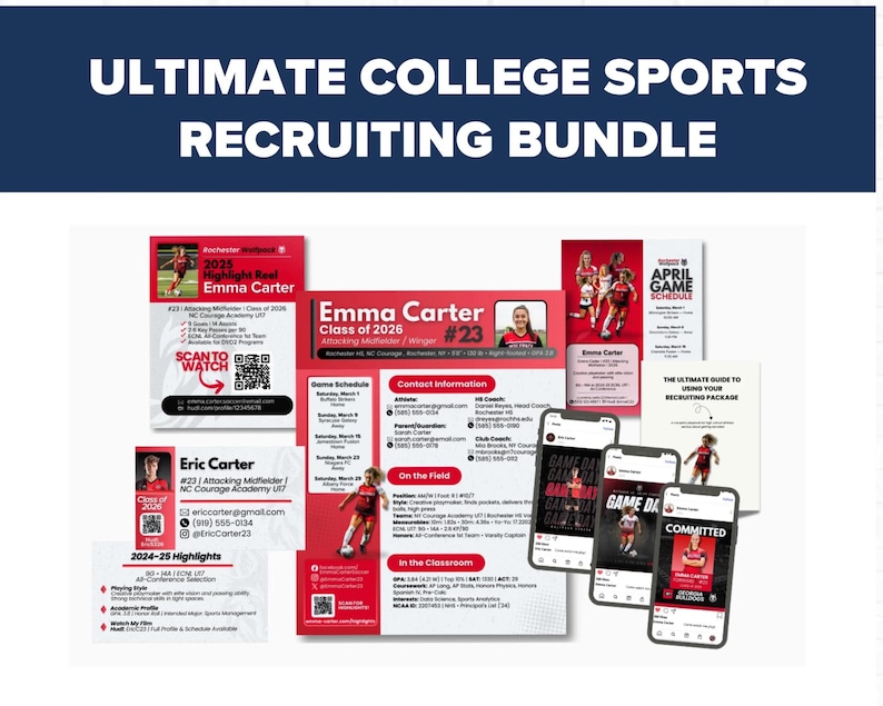 Sports Canva Templates Mega Bundle, Team Social Media Graphics, Senior ...