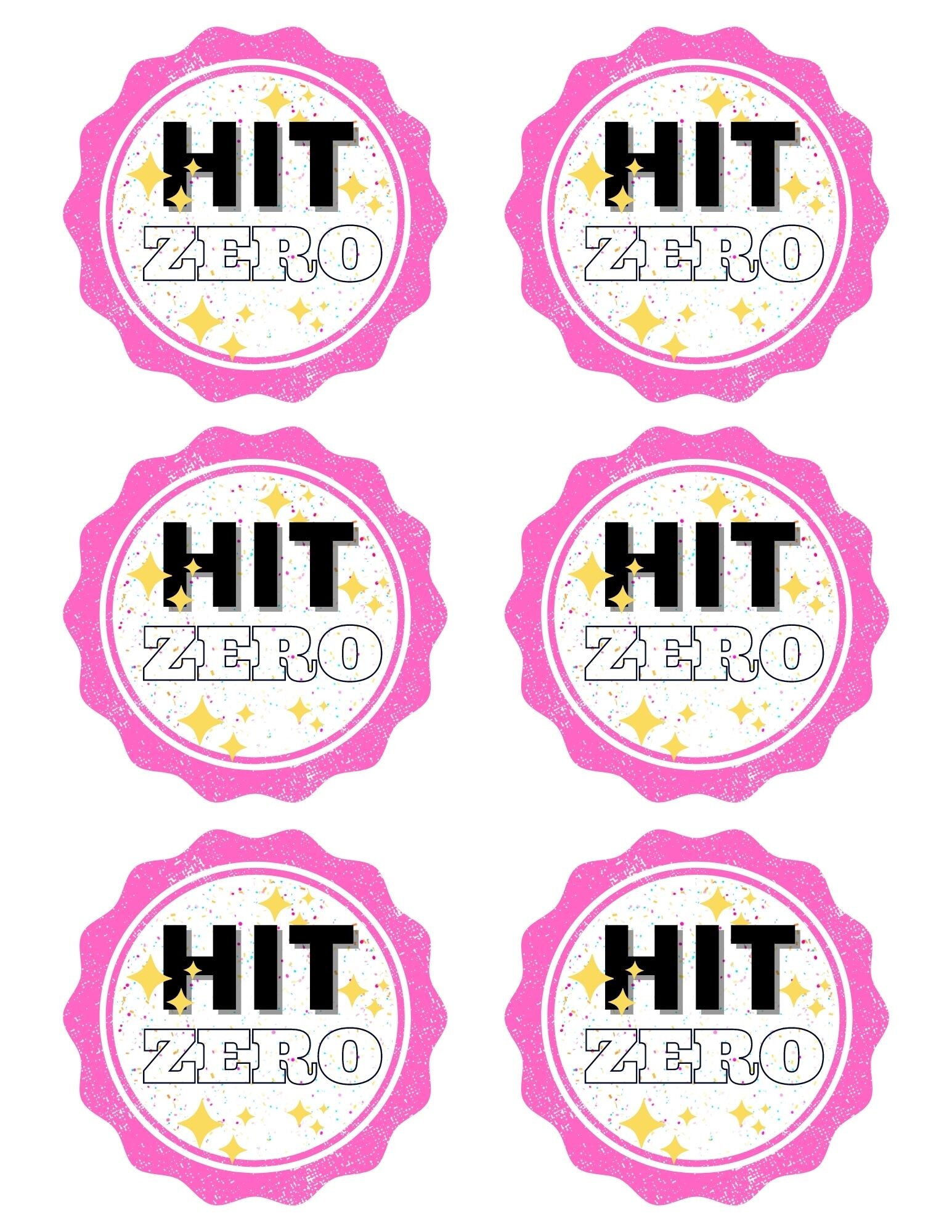 Cheer Printables Team Gift Ideas Hit Zero Candy Team Gift - Etsy