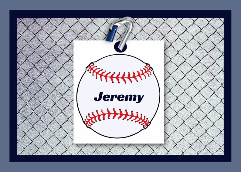 Baseball Name Tags: Editable Team Dugout Printables (digital Download ...