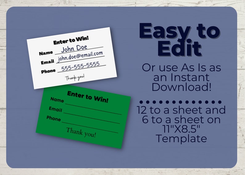 Raffle Ticket Template Editable Raffle Tickettemplate - Etsy