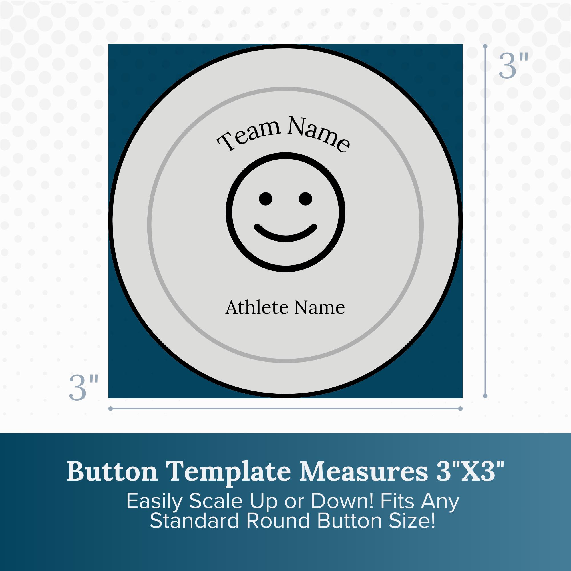Editable Hit Zero Cheer Pin Template: Design (instant Download) - Etsy