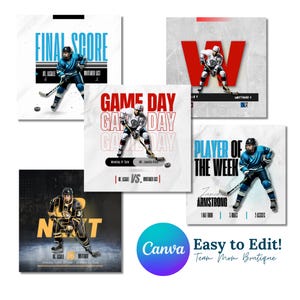 Hockey Social Media Templates Bundle | Instagram Sports Templates ...