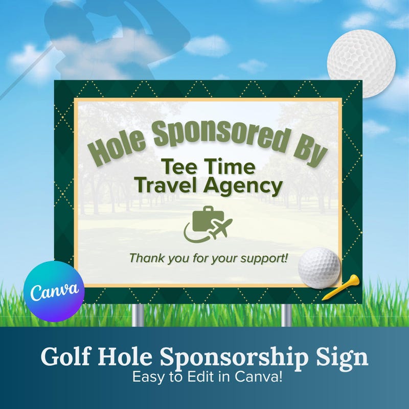 Sponsor Thank You Poster Template - Etsy