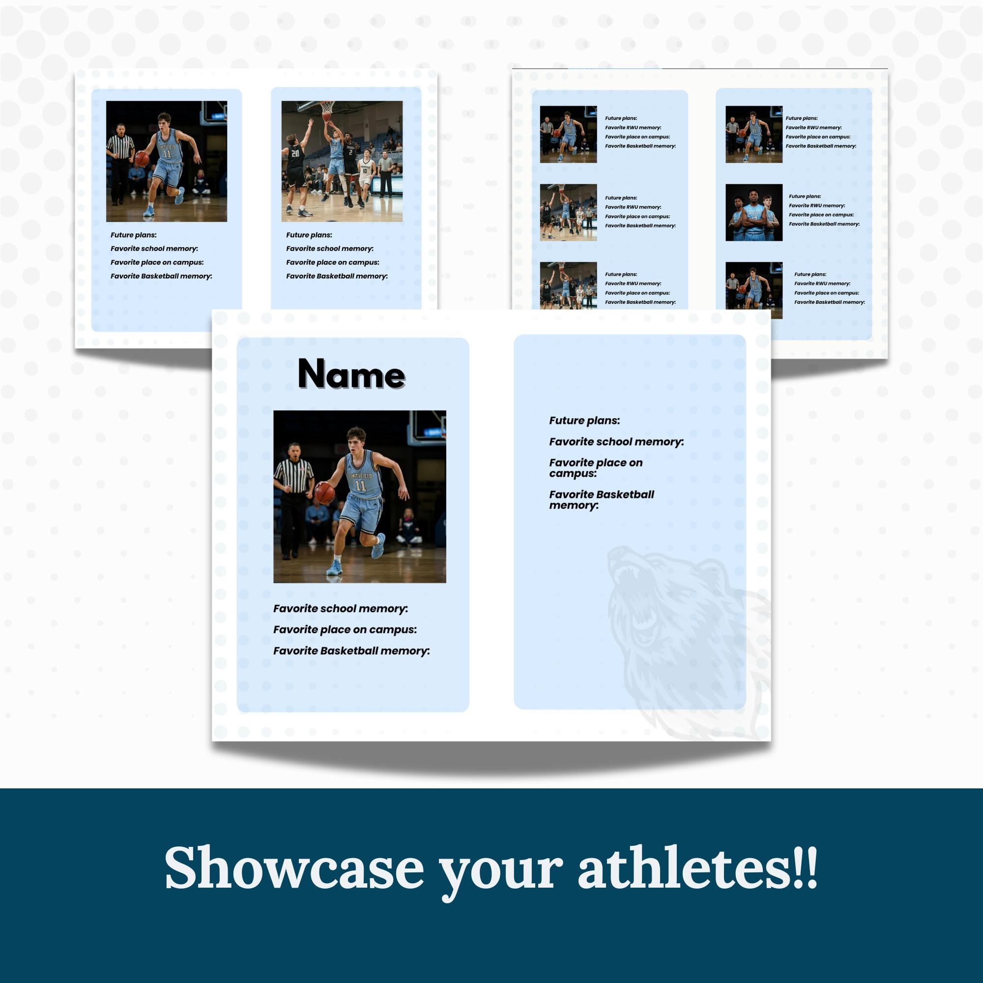 Editable Basketball Banquet Program | Senior Night & Team Awards - Etsy