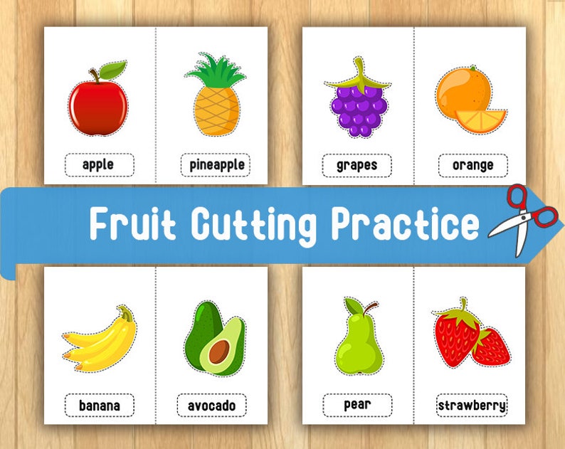 Vegetables and Fruits Cutting Preschool Activity | Vegetables and ...