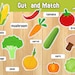 Vegetables and Fruits Cutting Preschool Activity | Vegetables and ...
