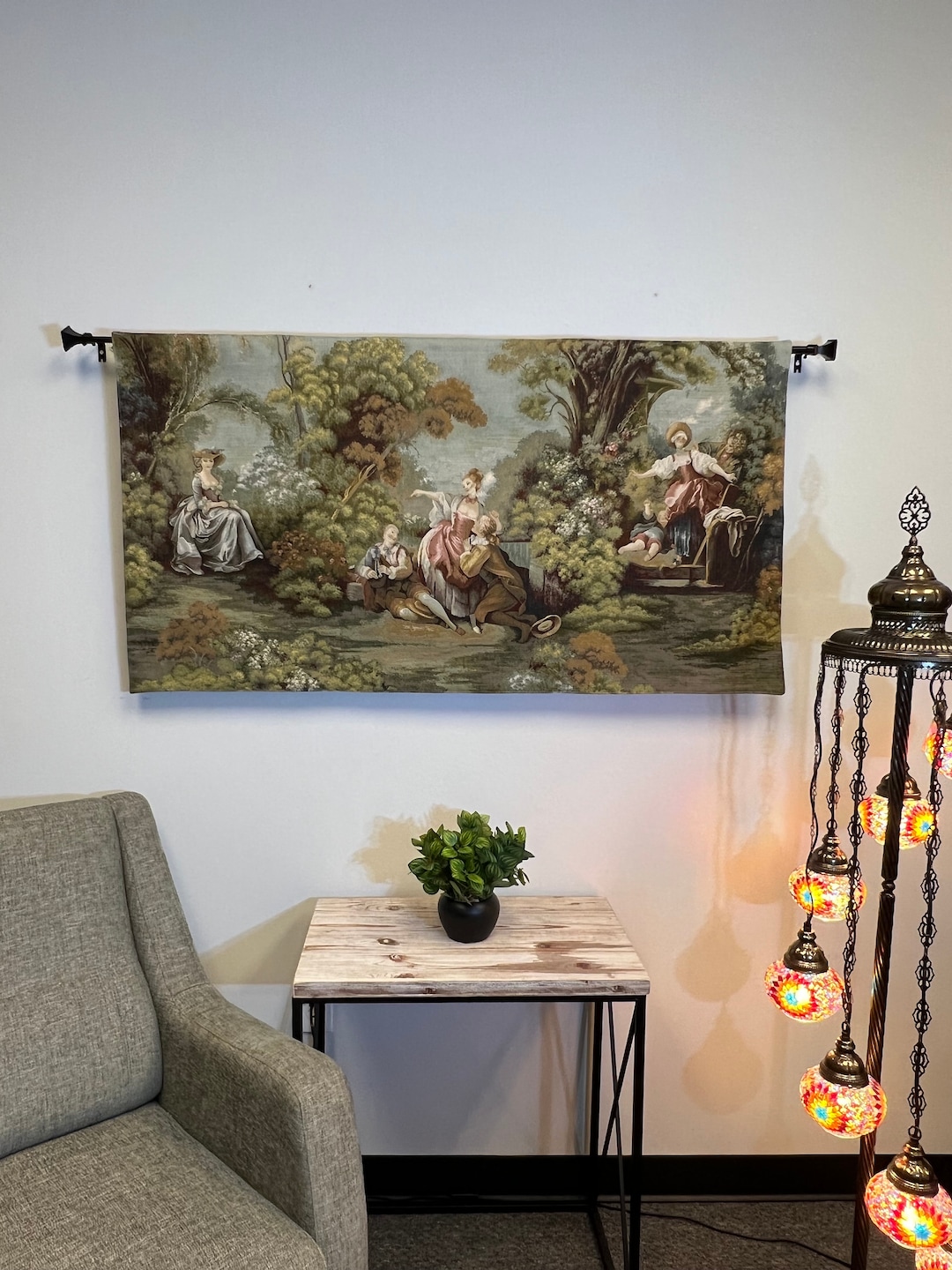 European Wall Tapestry Floral Tapestry Wall Hanging GARDENYA TAPESTRY ...