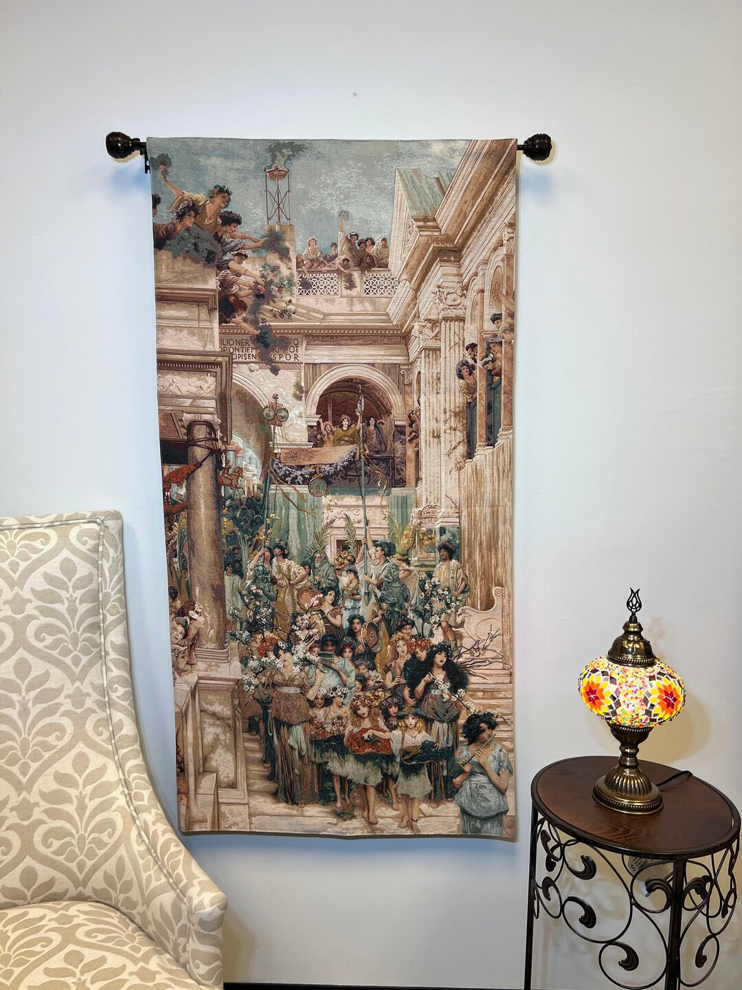 European Wall Tapestry Floral Tapestry Wall Hanging - Etsy